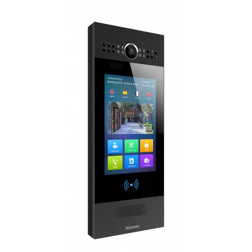 Akuvox R29C-B Android IP Video Door Phone with Facial Recognition, Body ...