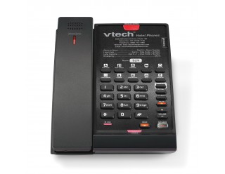 Alcatel Lucent - VTech A2411 Matte Black Contemporary Analog Cordless ...